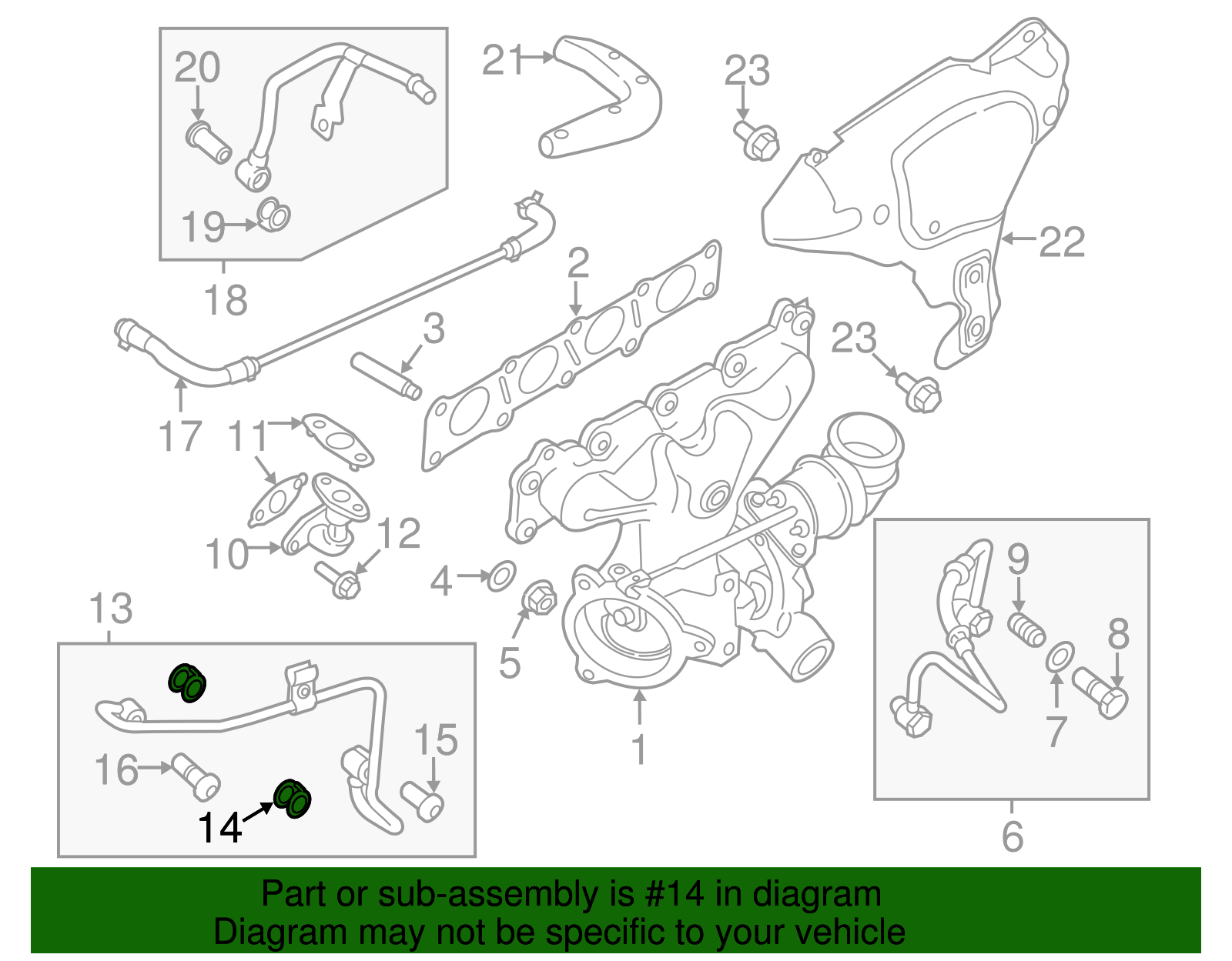 2013-2017 Land Rover Water Inlet Tube Gasket LR025565 | Land Rover ...