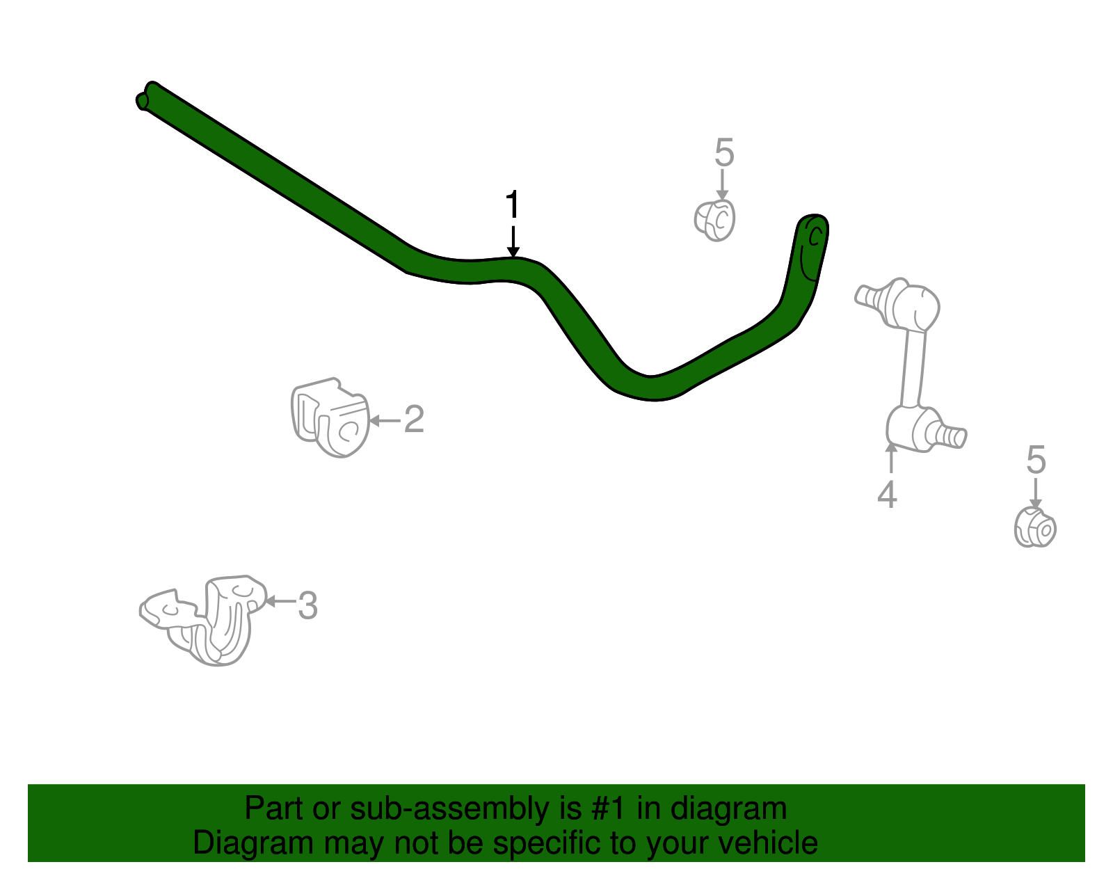 2000-2005 Toyota Celica Stabilizer Bar 48812-2B031 | Toyota Parts Center