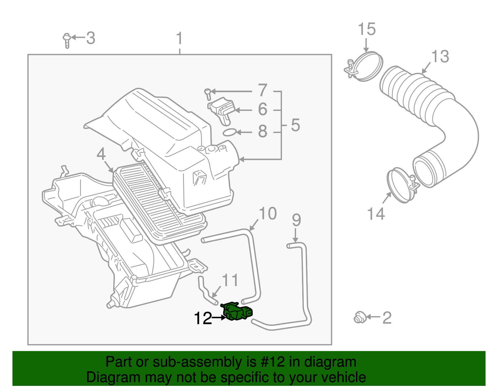 90910-12268 - Vacuum Valve 1998-2005 Toyota | Longo Toyota Parts