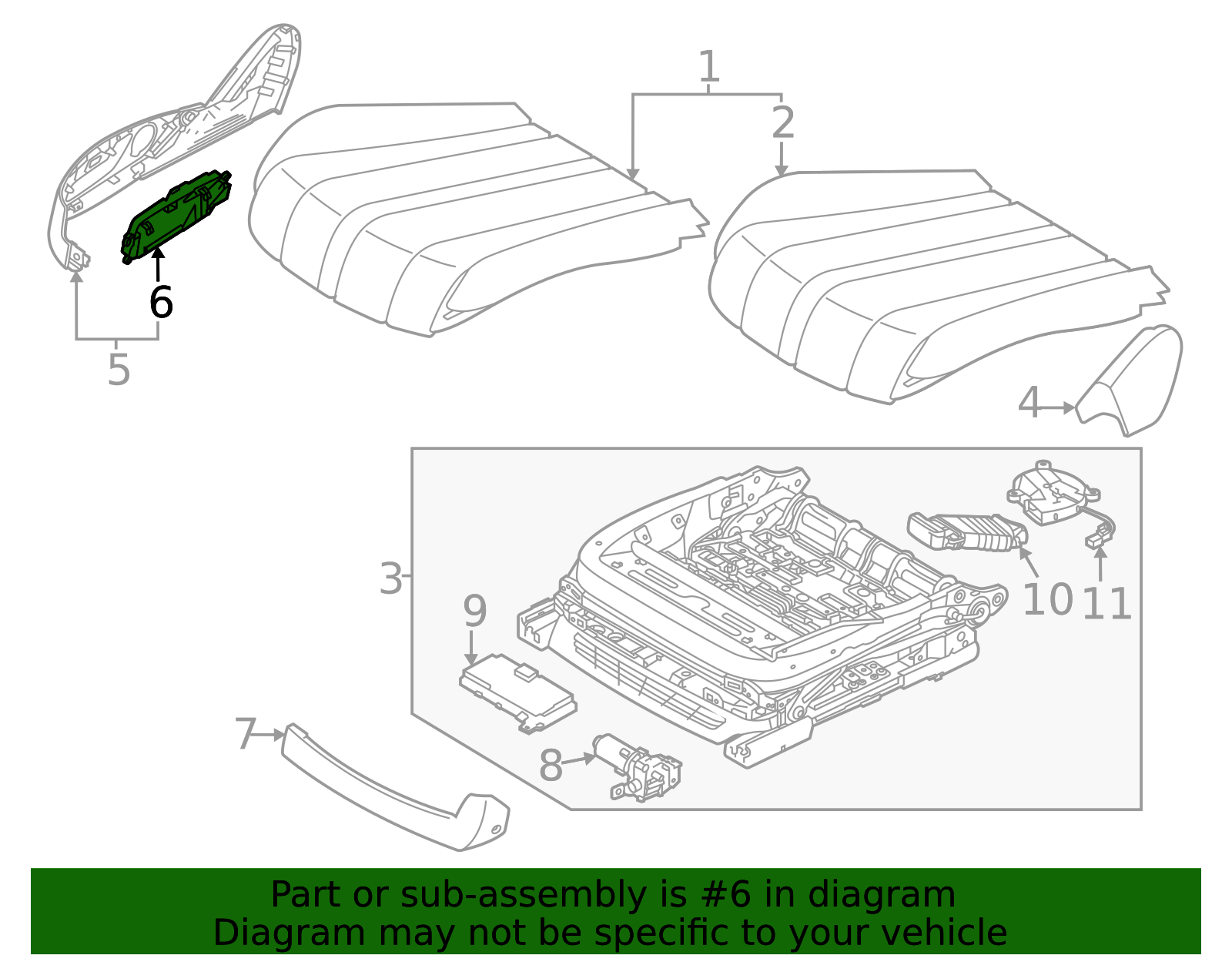 Hyundai - 88080-AR010-NNB - Seat Switch - 2022-2023 Genesis GV70 | OEM ...