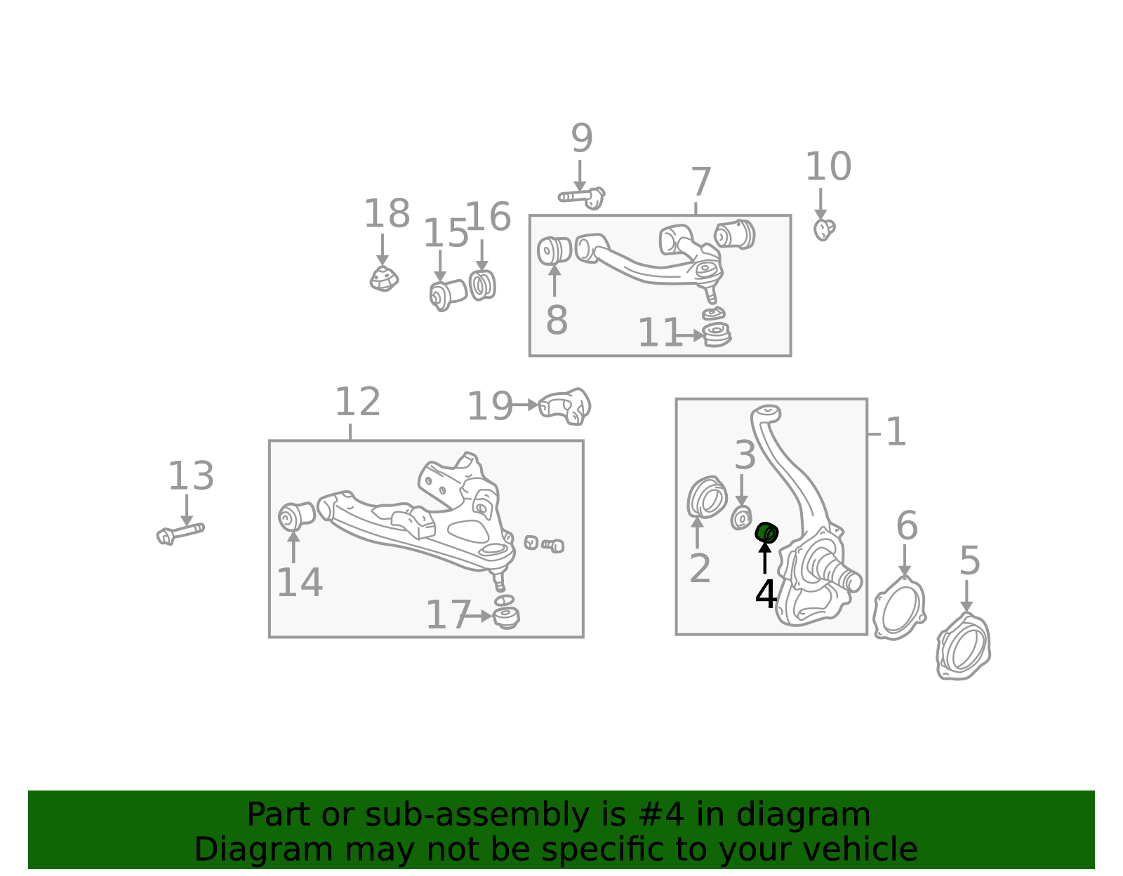1998-2007 Lexus LX470 Bearing 90364-33011 | OEM Parts Online