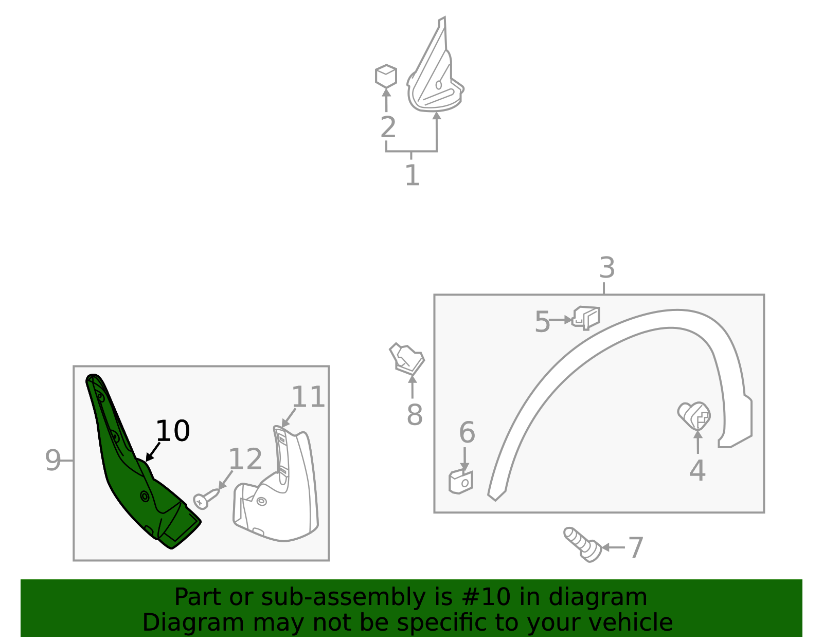 75800-TG7-C01 - 2017-2025 Honda - Splash Guard R Front | Honda Parts Cheap