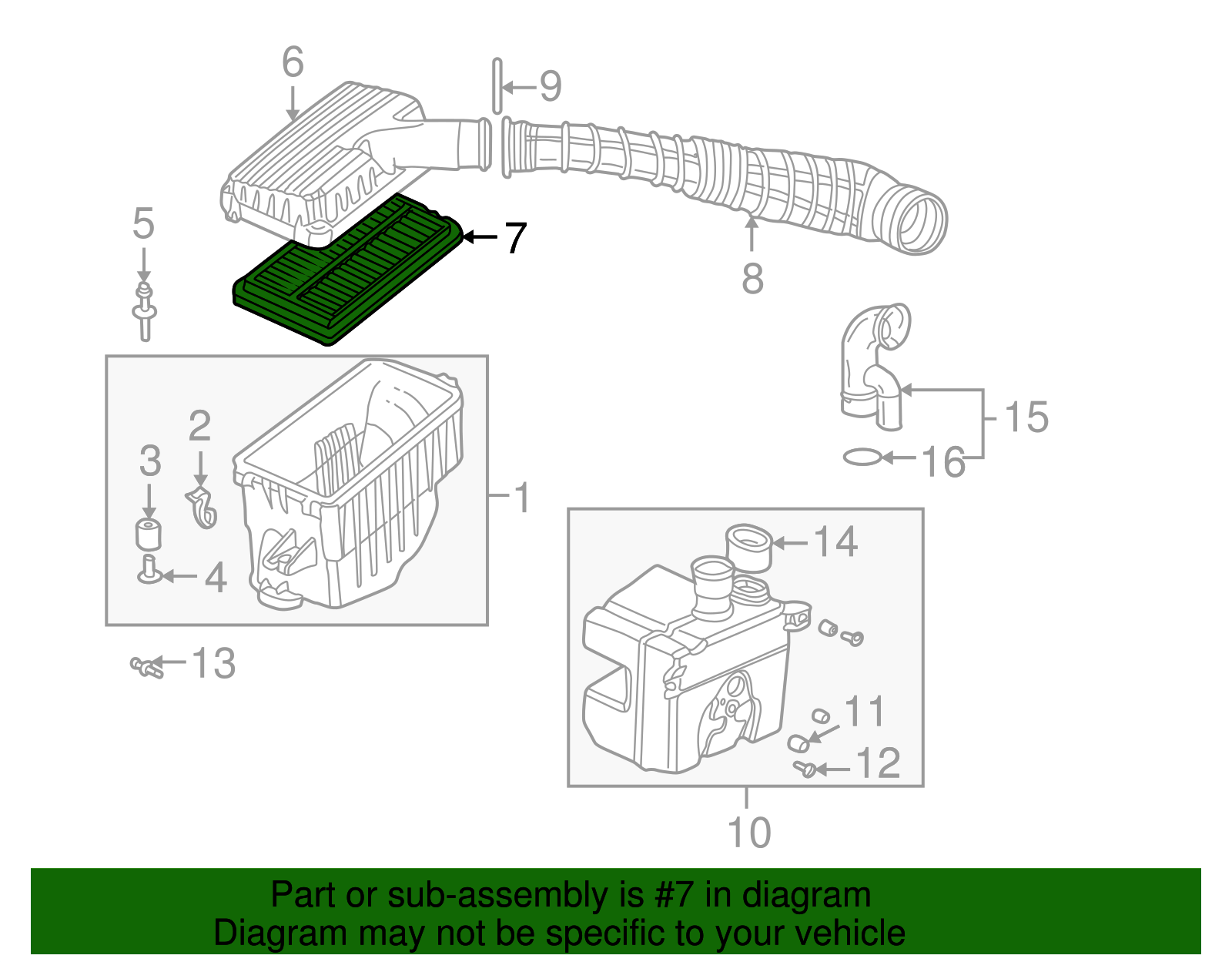 17220-PAA-A00 - Air Filter 1998-2002 Honda Accord | Honda Parts Online