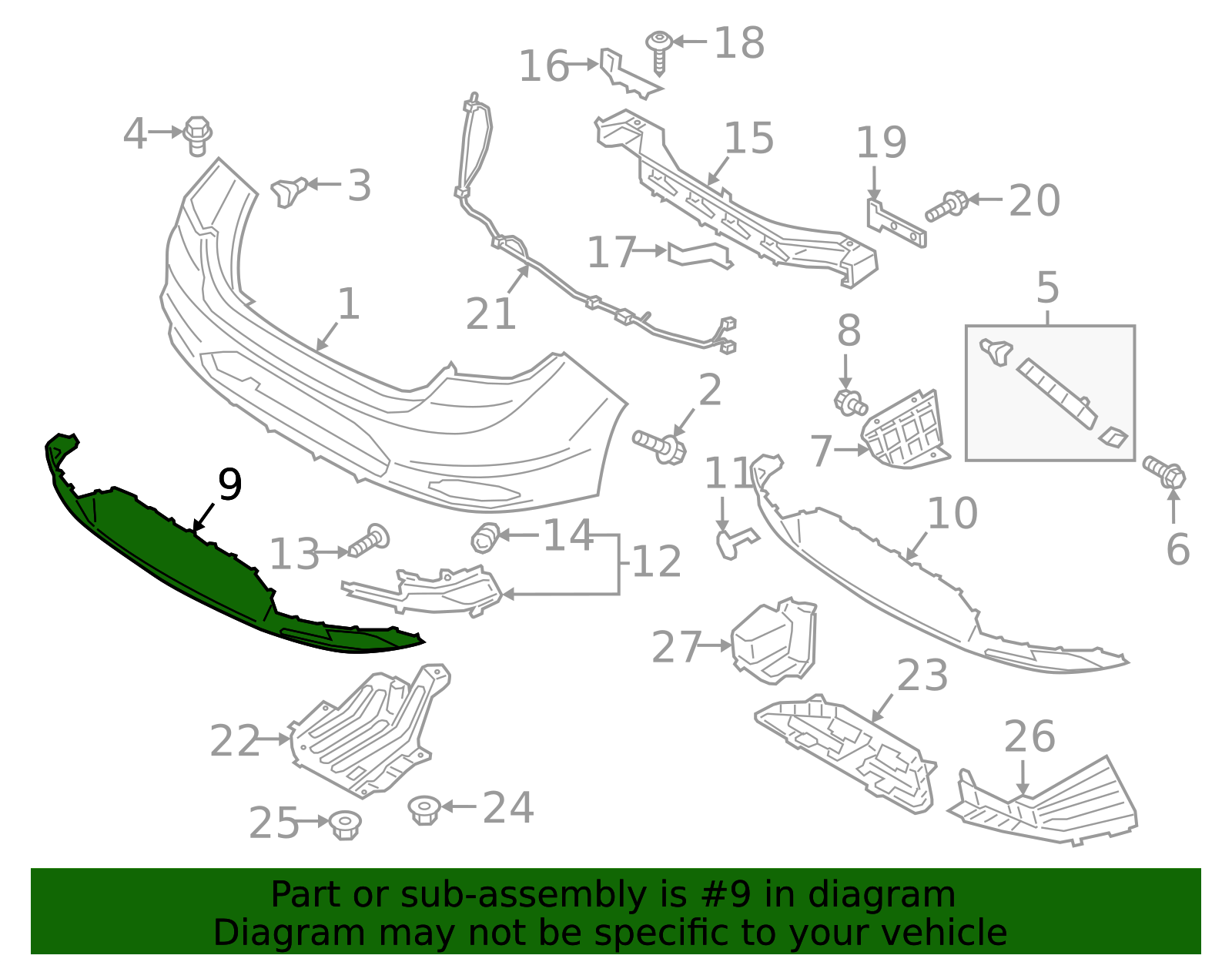 2019-2020 Hyundai Elantra Lower Cover 86612-F3510 | OEM Hyundai Parts