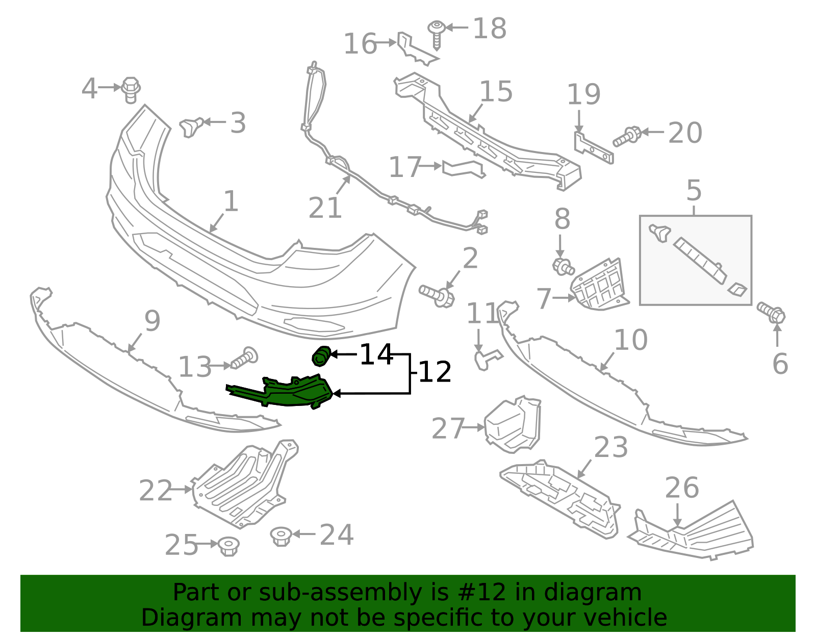 Hyundai - 92405-F2500 - Reflector - 2019-2020 Hyundai Elantra | OEM ...