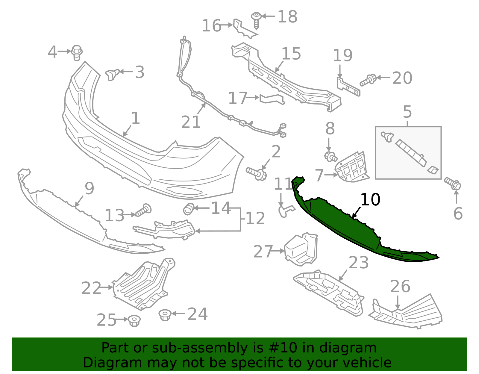 2019-2020 Hyundai Elantra Lower Cover 86612-F2NC0 | World OEM Parts Hyundai
