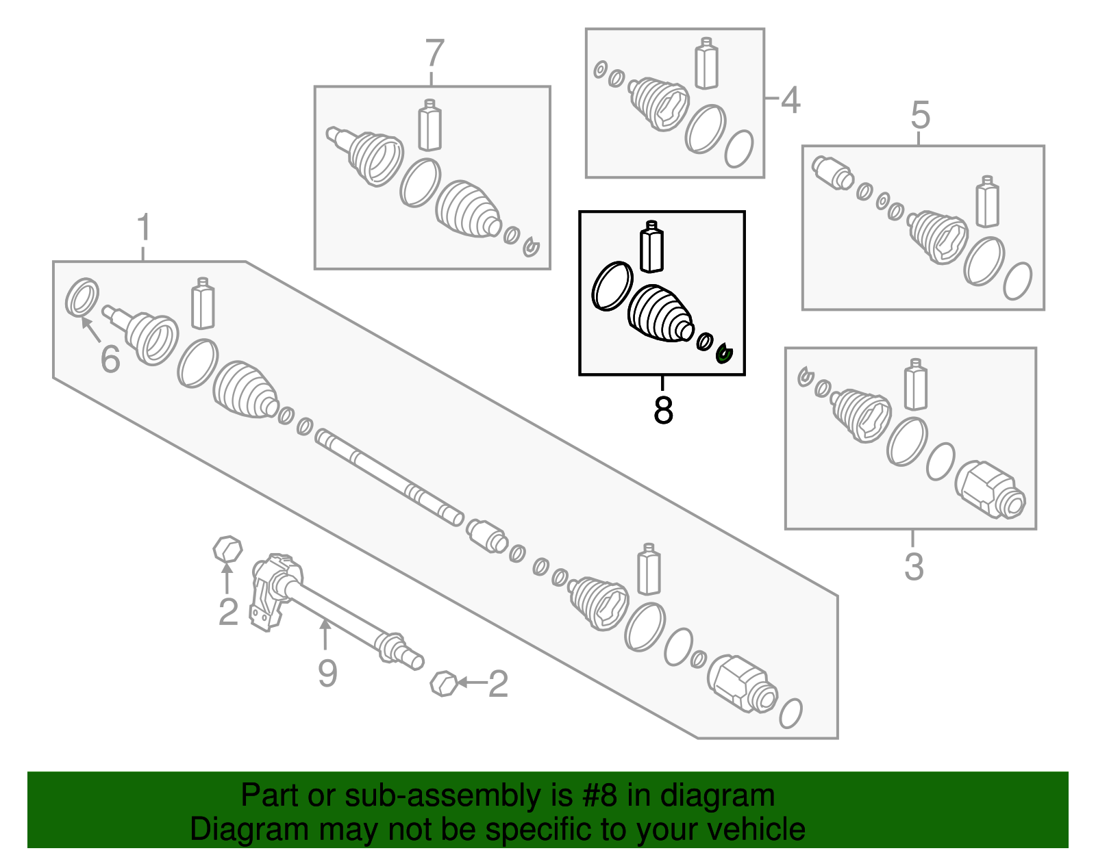 49581-D4450SJ - Outer Boot 2016-2020 Kia Optima | Kia.Parts Store