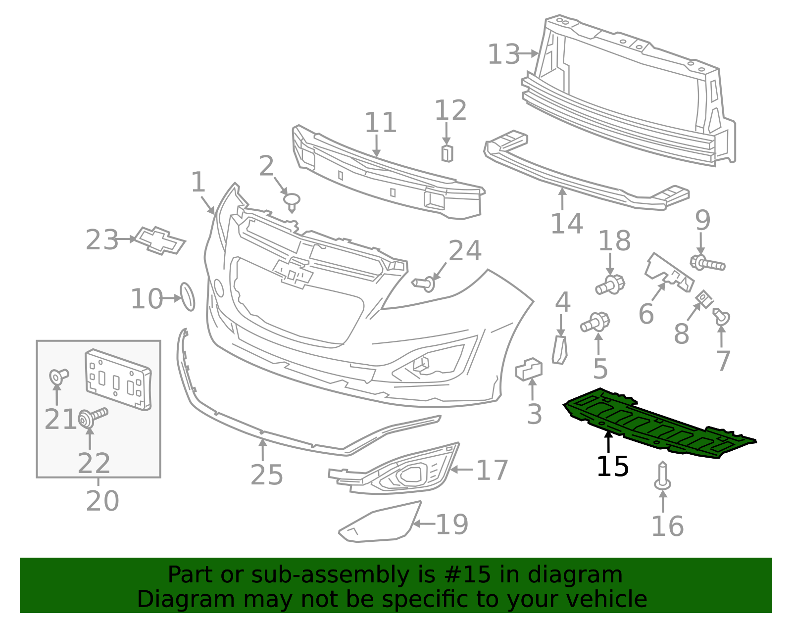 Front Bumper Fascia Air Deflector 95910193 | OEM Parts Online