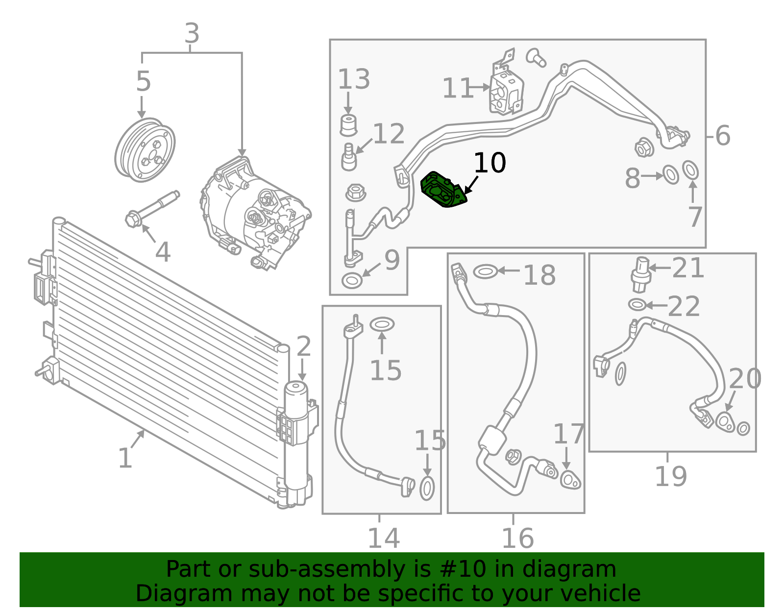 A/C Refrigerant Line Bracket | AV6Z-19812-C | Walls' Ford Parts