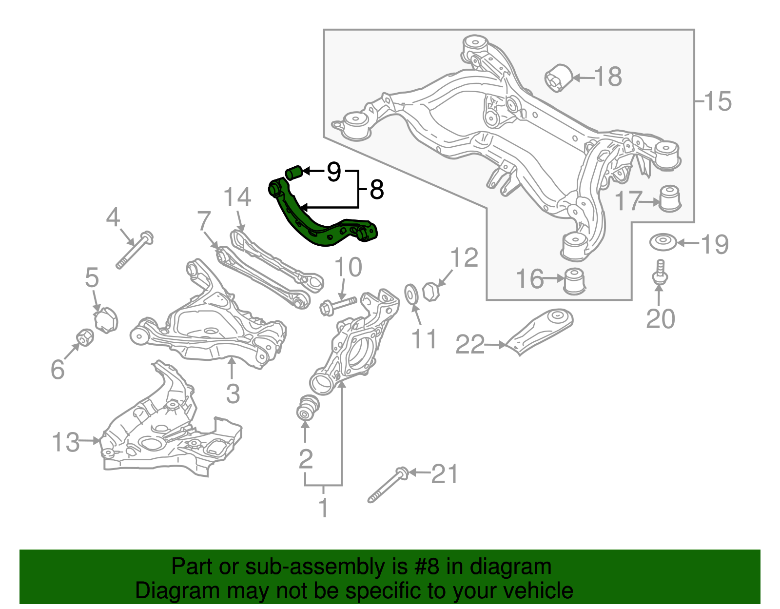 4F0-505-323-K - Upper Control Arm 2005-2011 Audi | Audi OEM Parts Guy