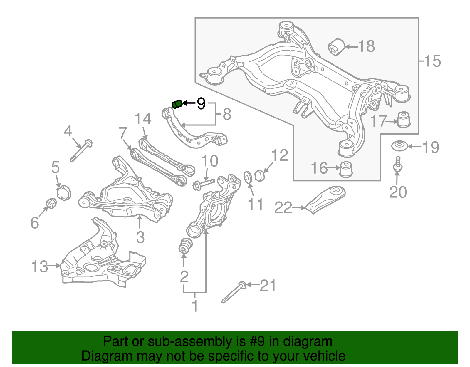 8E0-501-541-K - Upper Control Arm Bushing 2005-2011 Audi | Audi OEM ...