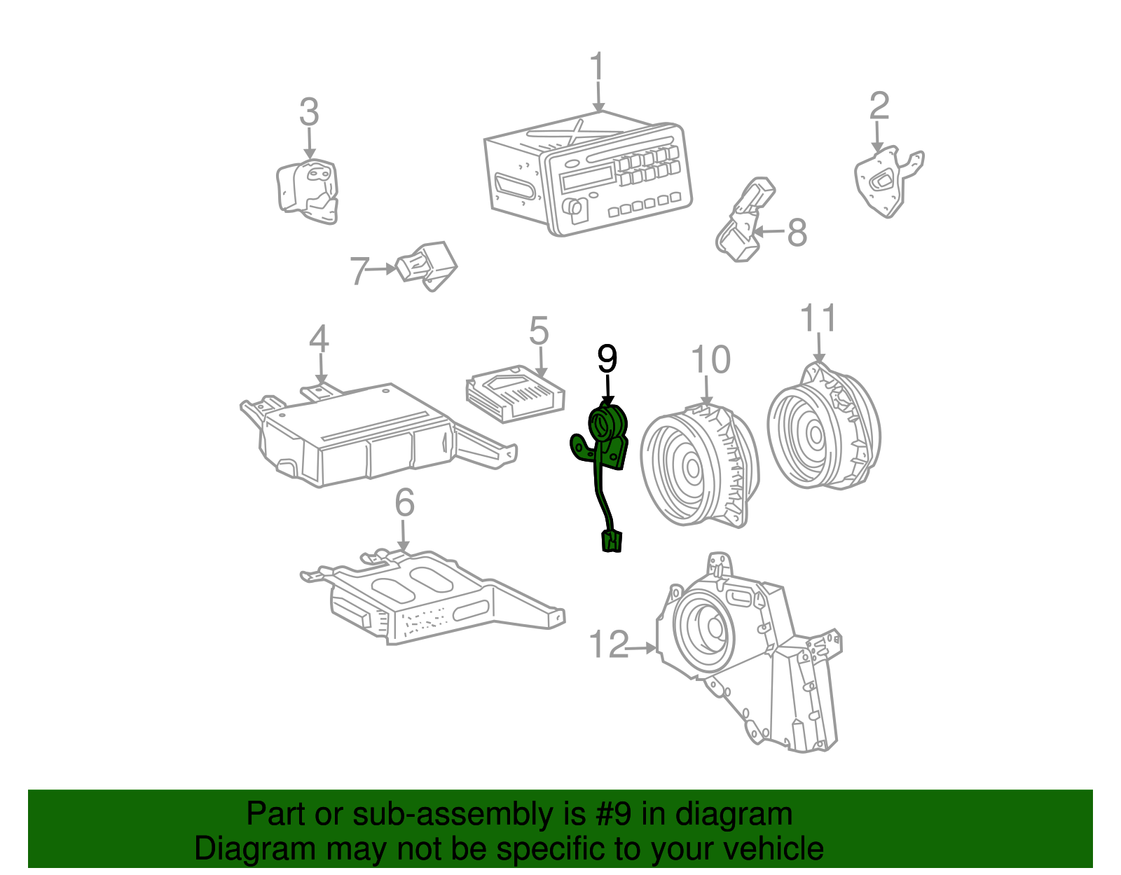 2003-2008 Pontiac Vibe Tweeter 88973259 | Capital Chevy Parts