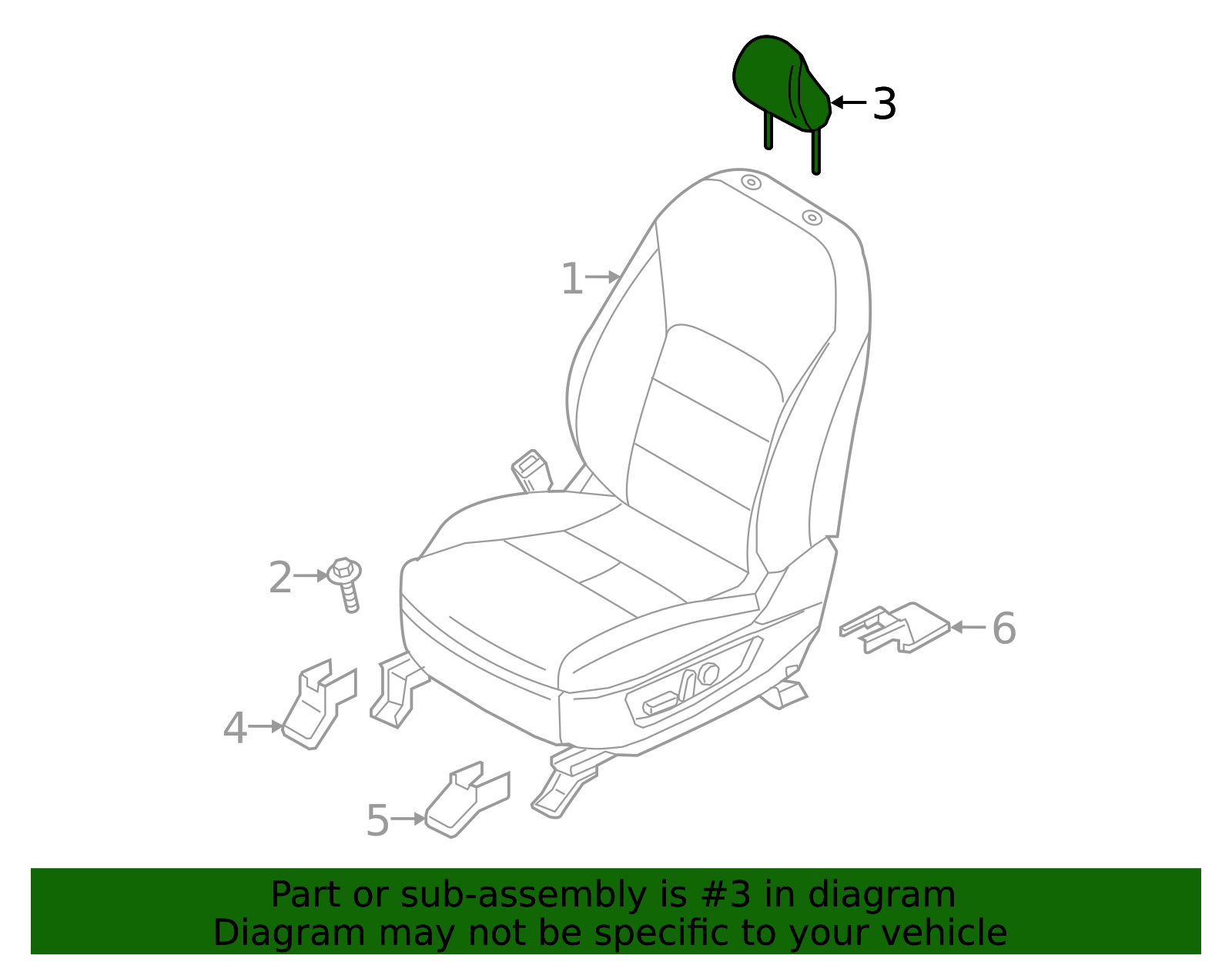 864005NB8C - Headrest 2019-2020 Infiniti QX50 | Infiniti of Orland Park