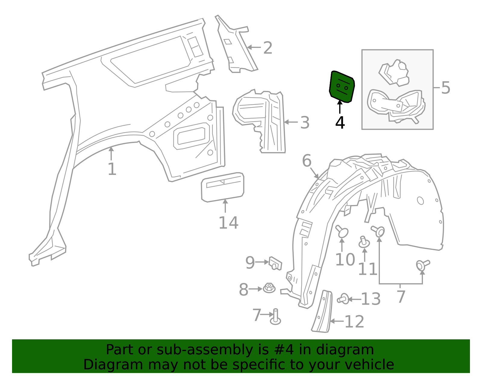 84777358 - Primed Fuel Tank Filler Door 2018-2025 GM | Paradise GM Parts
