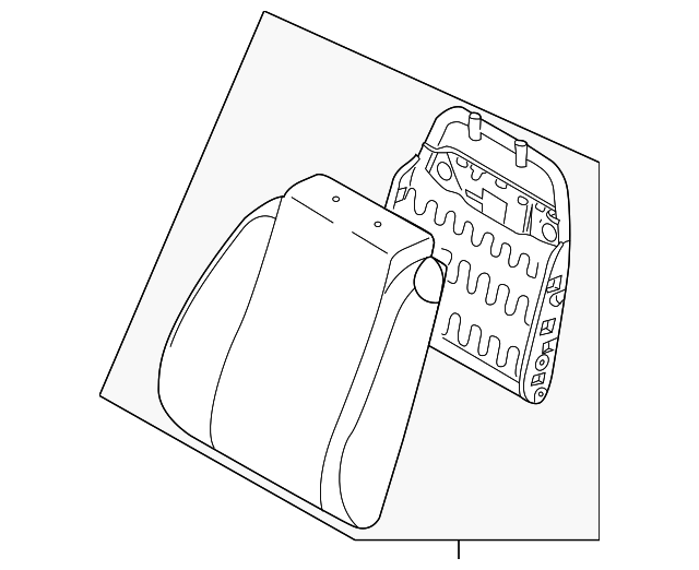 2009-2011 Chevrolet Seat Back Assembly 96953619 | Courtesy Parts