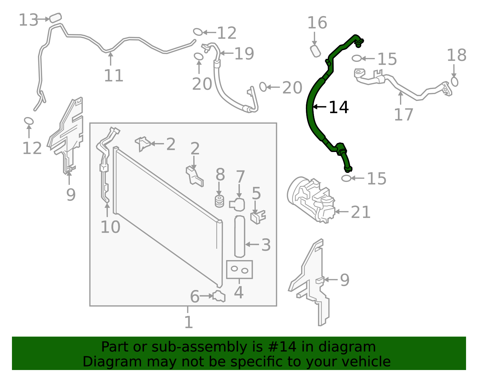 2016-2021 Nissan Maxima Suction Hose 92480-4RA1A | TascaParts.com