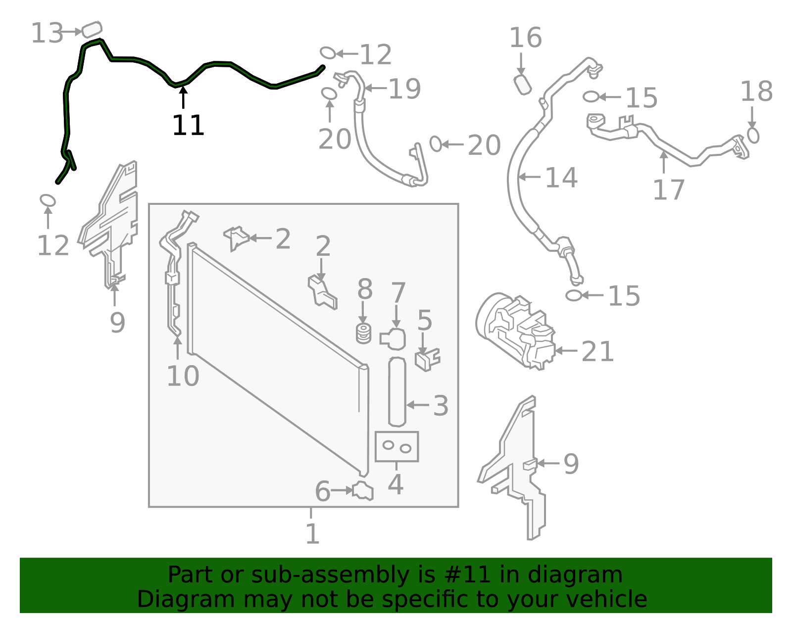 A/C Refrigerant Pipe - OEM Flow & Seal Line | AutoNation Parts