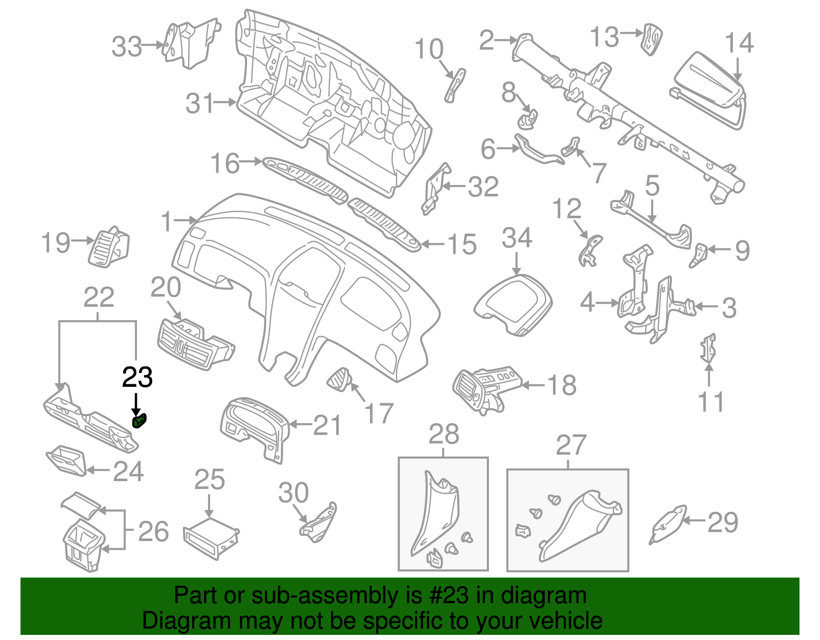 96938-40U10 - Shift Indicator Clip 1996-2004 Infiniti | Infiniti of ...