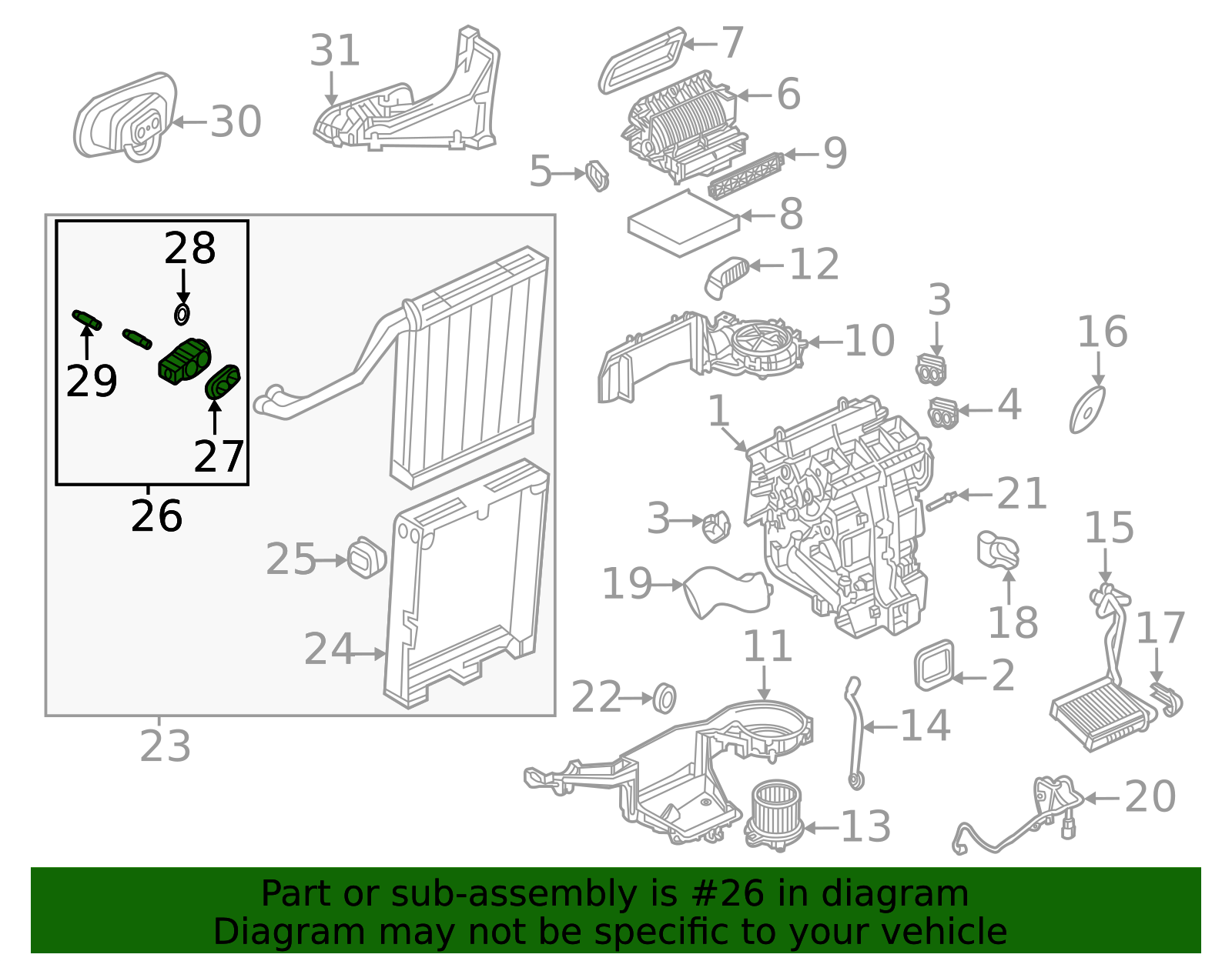 2020-2025 Cadillac Air Conditioning Evaporator Thermal Expansion Valve ...