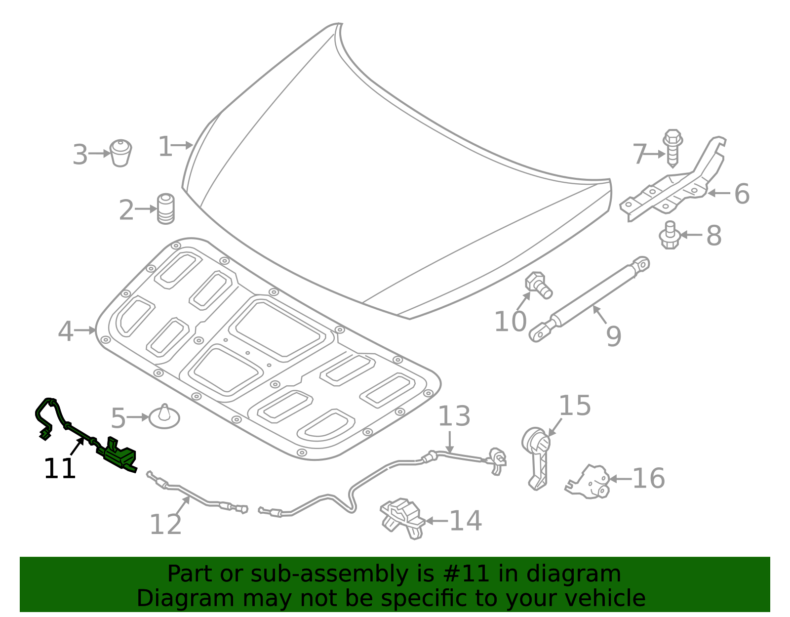 81130-C1500 - High-Quality Latch for 2018-2019 Hyundai Sonata ...