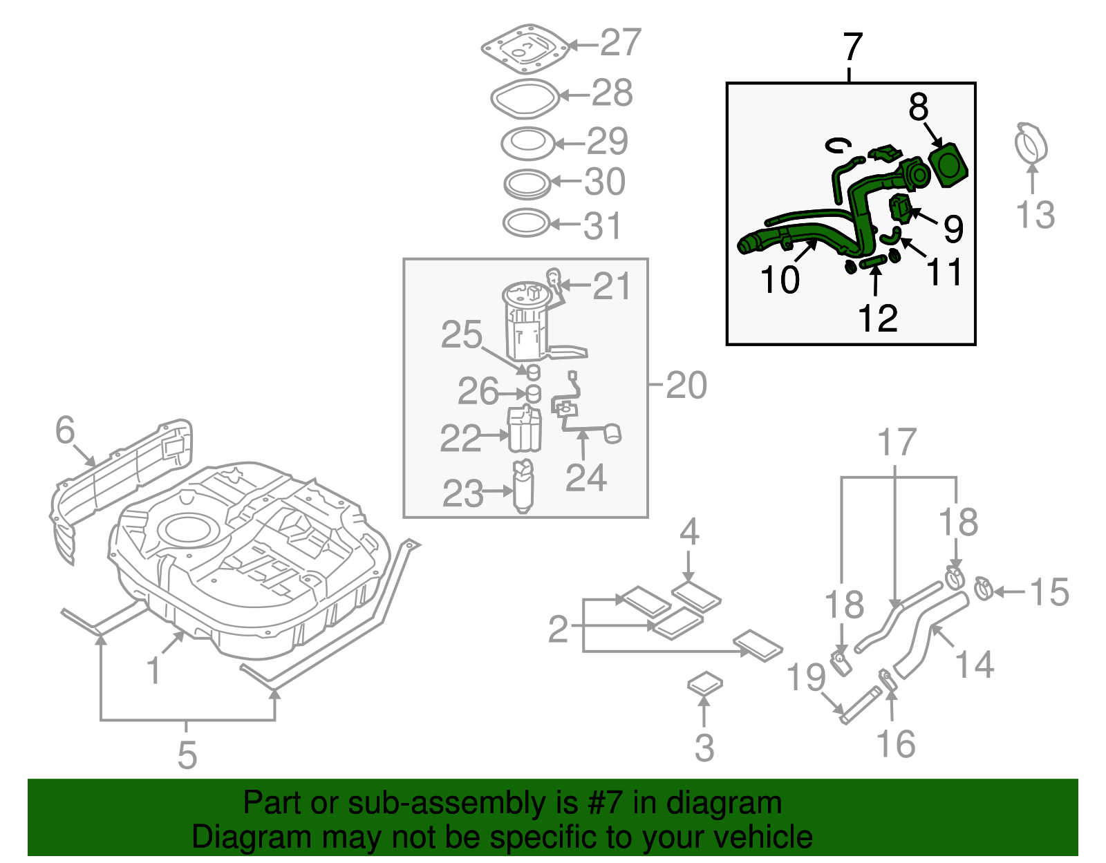 310302l510 - Hyundai Filler Pipe 2011-2012 Hyundai Elantra | Performance Auto Parts