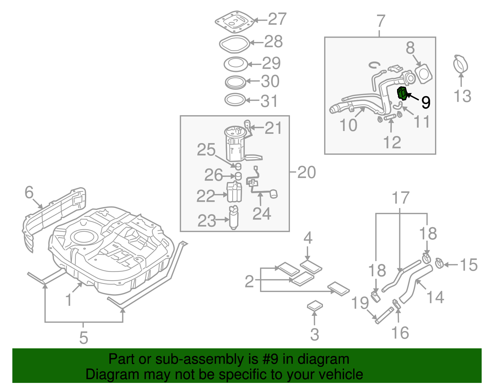 2007-2012 Hyundai Elantra Air Filter 31453-2H500 | OEM Parts Online