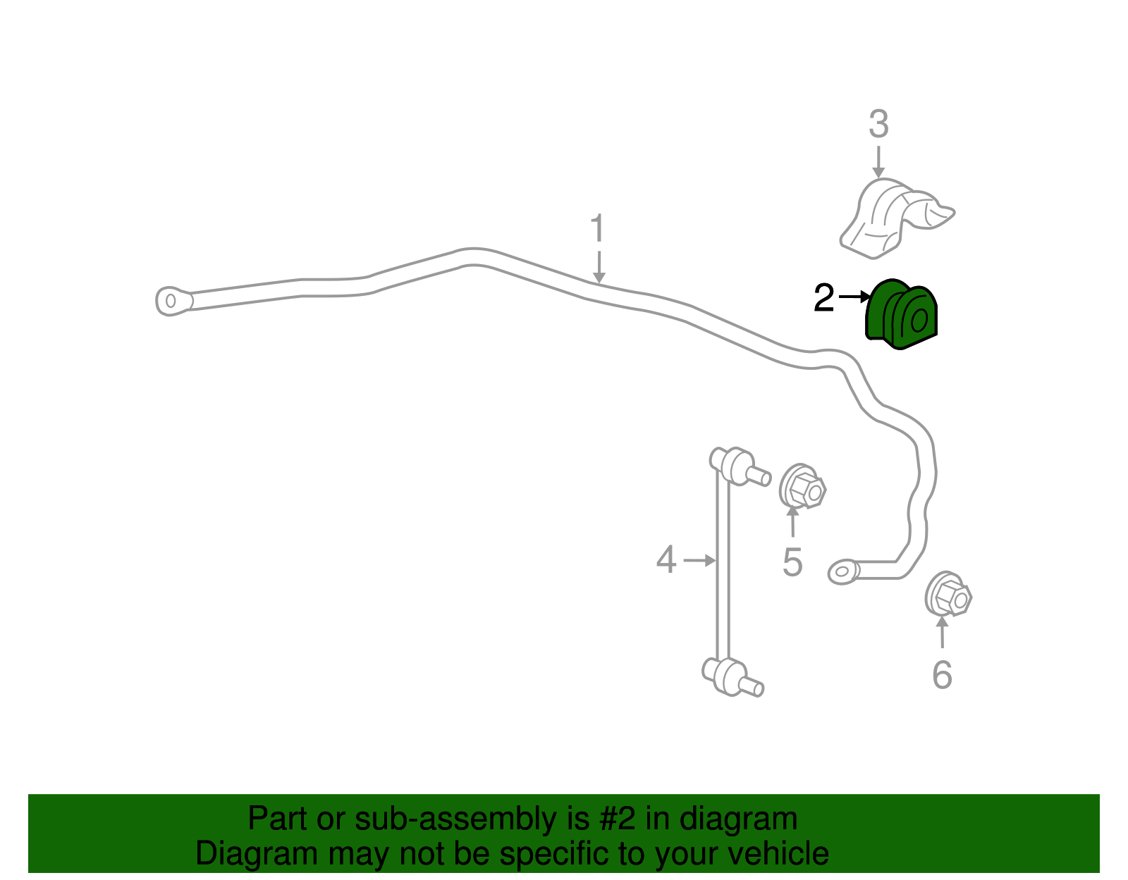 51306-TK6-A01 - 2009-2011 Honda Fit - Bush Front Stabilizer Holder ...