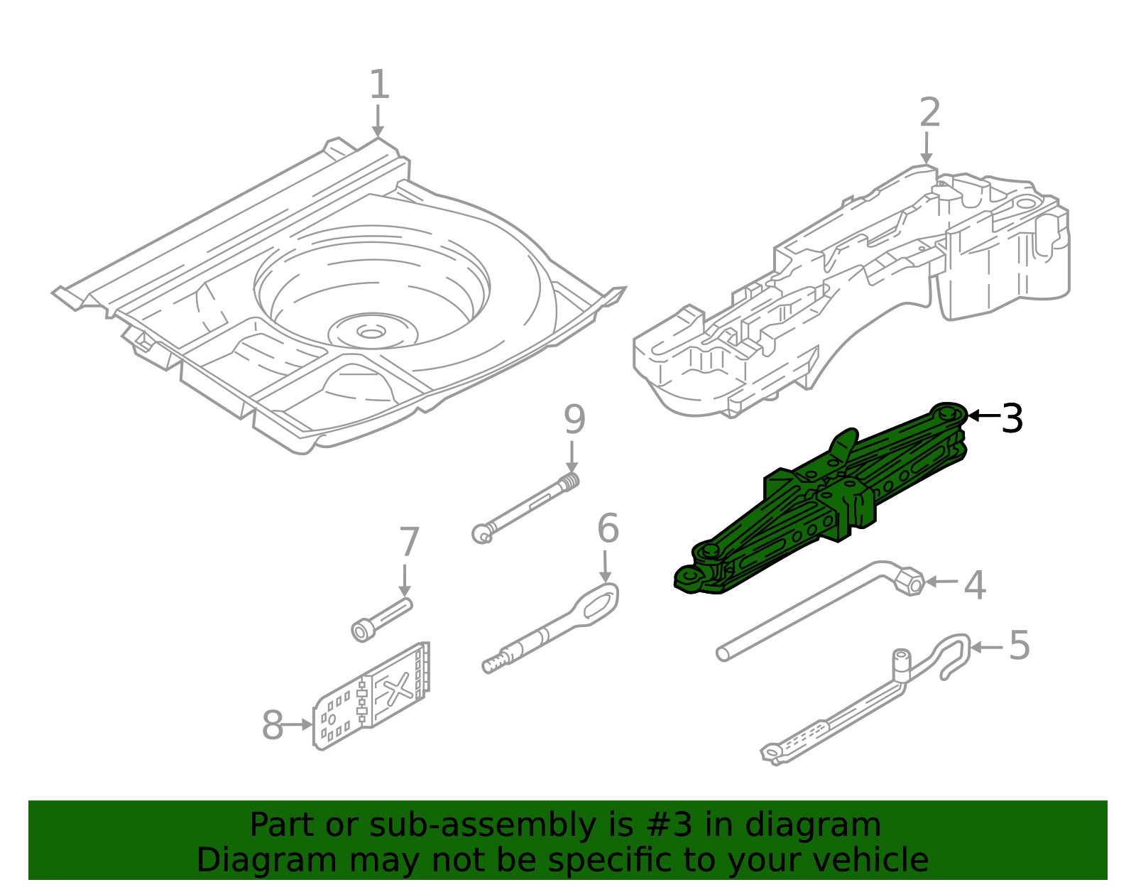 2018-2025 Volkswagen Jack 3QF-011-031-A | VW Direct Auto Parts