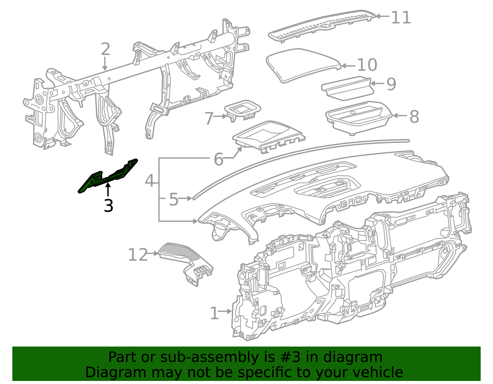 2019-2025 GM Reinforced Beam Deflector 23387335 | Awesome Parts