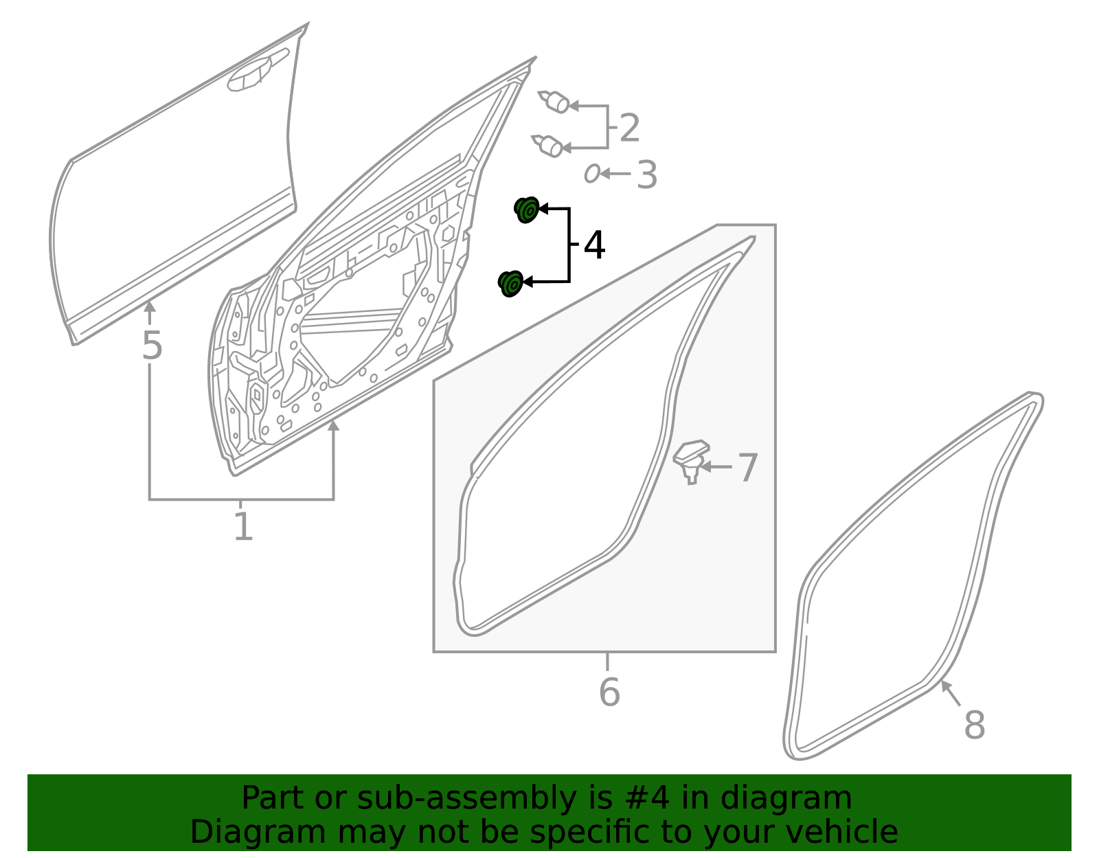 1996-2025 Mazda Door Shell Grommet a00156053 | TascaParts.com