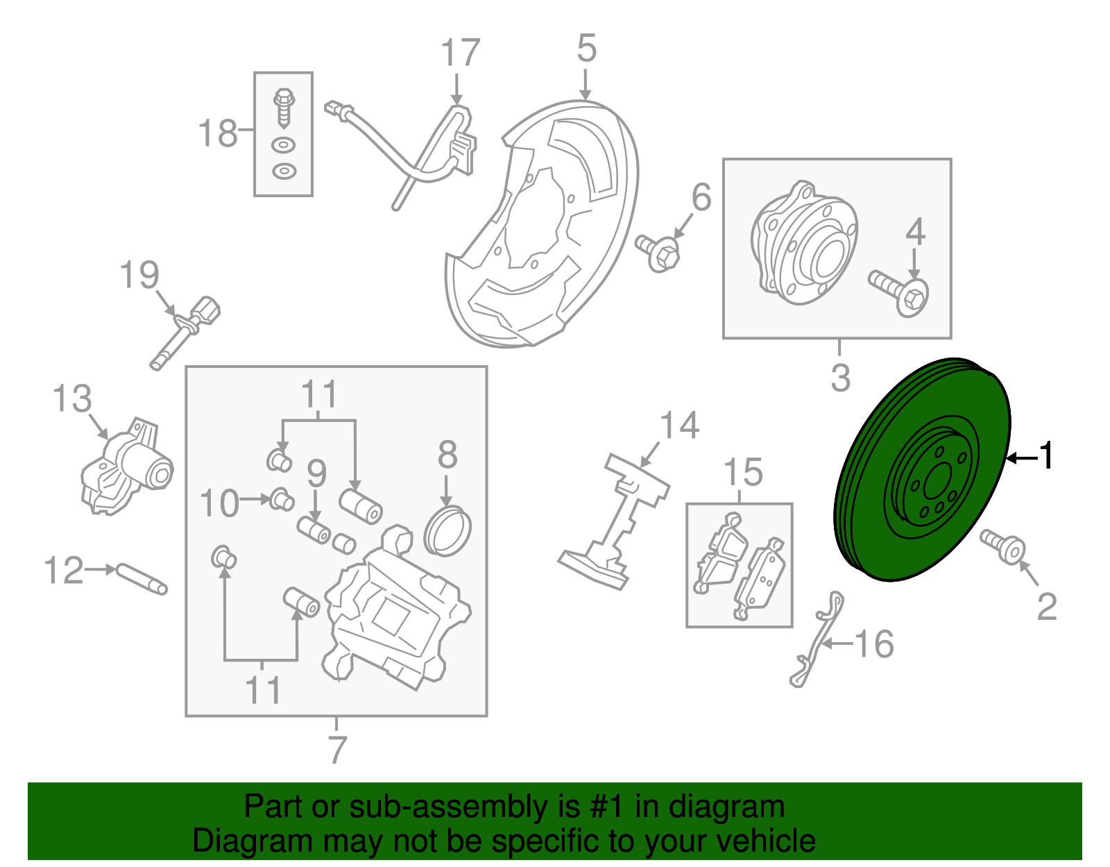 31423721 - Disc Brake Rotor - 2017-2021 Volvo | Volvo OEM Parts Direct