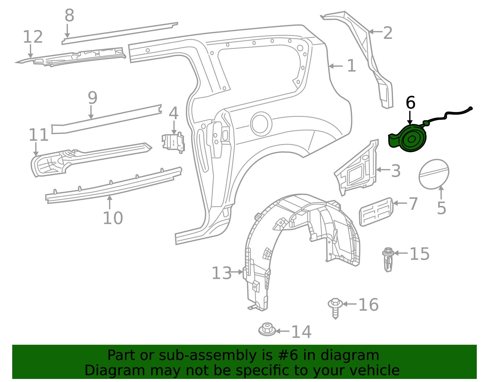 Fuel Pocket 68240861AI | Mopar Parts Canada