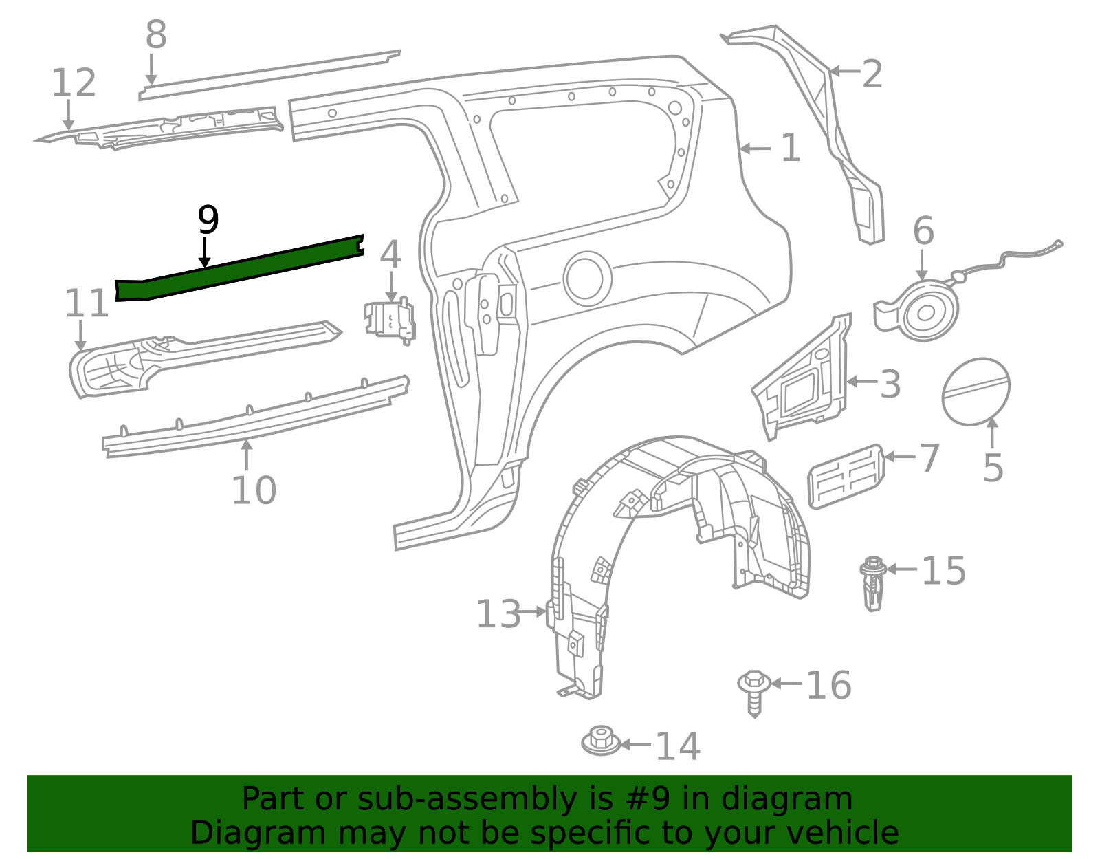 68187812AE - B Pillar Applique Right - 2017-2020 Mopar | Mopar Parts Canada