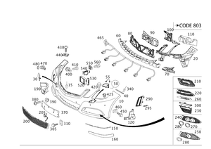 212-885-28-74 - Trim Molding 2006-2016 Mercedes-Benz | Mercedes-Benz ...