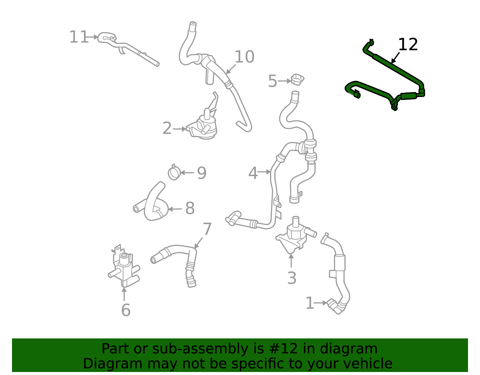 2020-2023 Lincoln Aviator | Overflow Hose | L1MZ-8A365-BAC | Walls ...