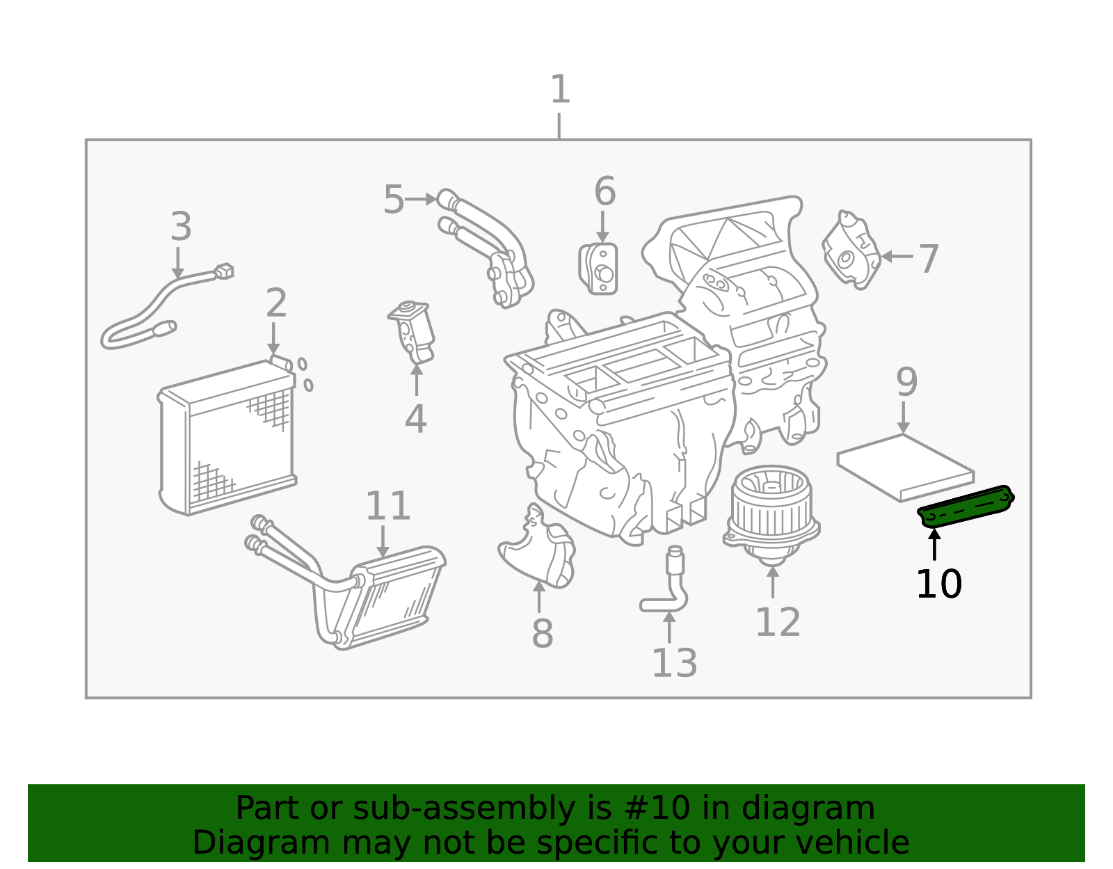 88548-02030 - Toyota Filter Case 2003-2008 Toyota | Performance Auto Parts