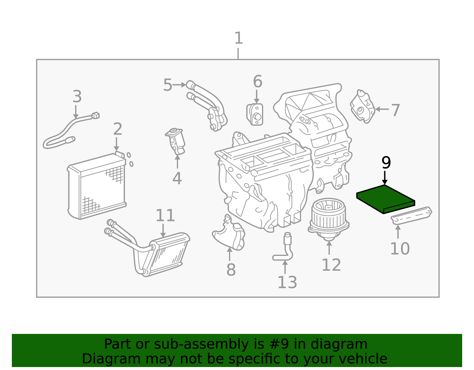 Toyota OEM Cabin Air Filter 88568-02020 | Toyota OEM Parts Giant