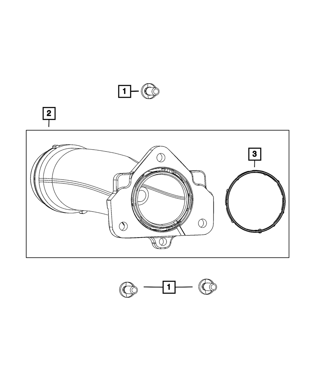 2025 Ram 1500 Coolant Outlet 68709087AA | Miracle Mopar