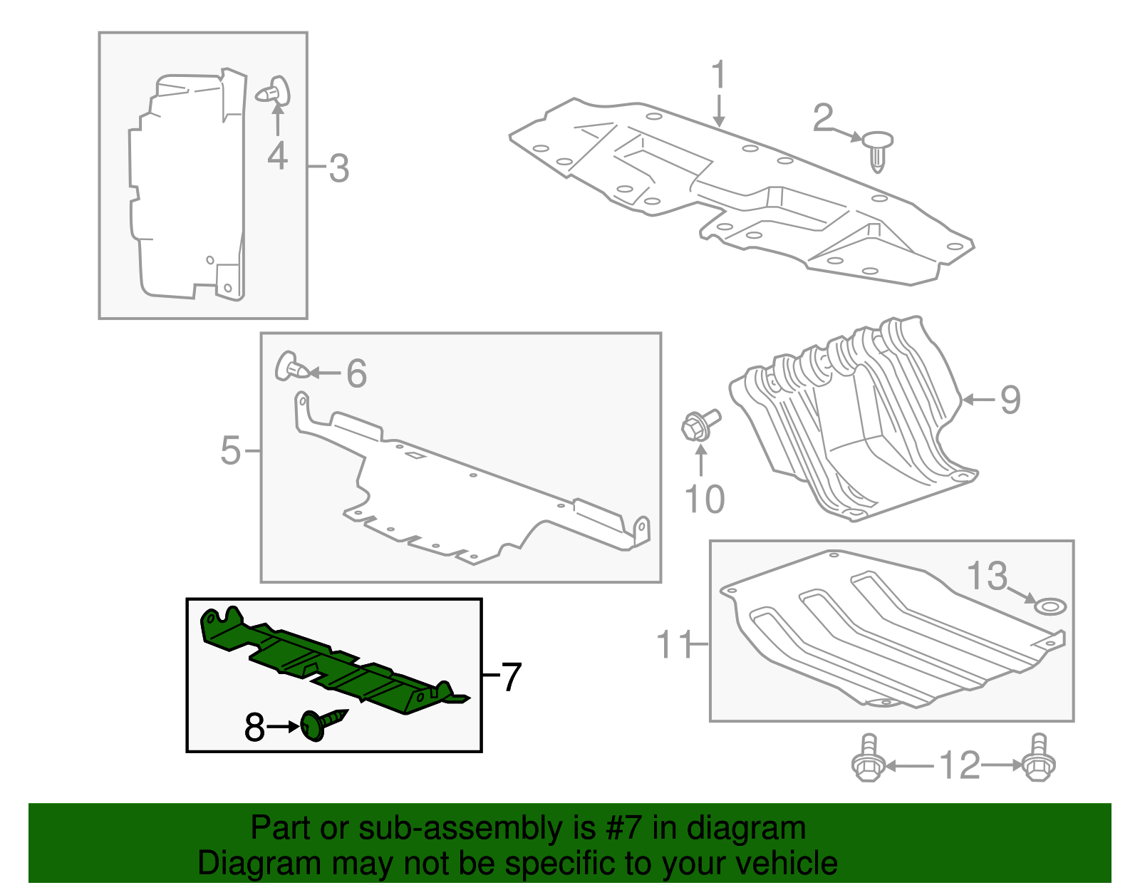 2011-2014 GM Radiator Support Baffle 20945231 | Shop Matick Buick GMC
