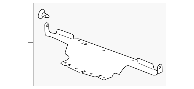 2011-2014 Chevrolet Radiator Support Baffle 25874344 | Courtesy Parts