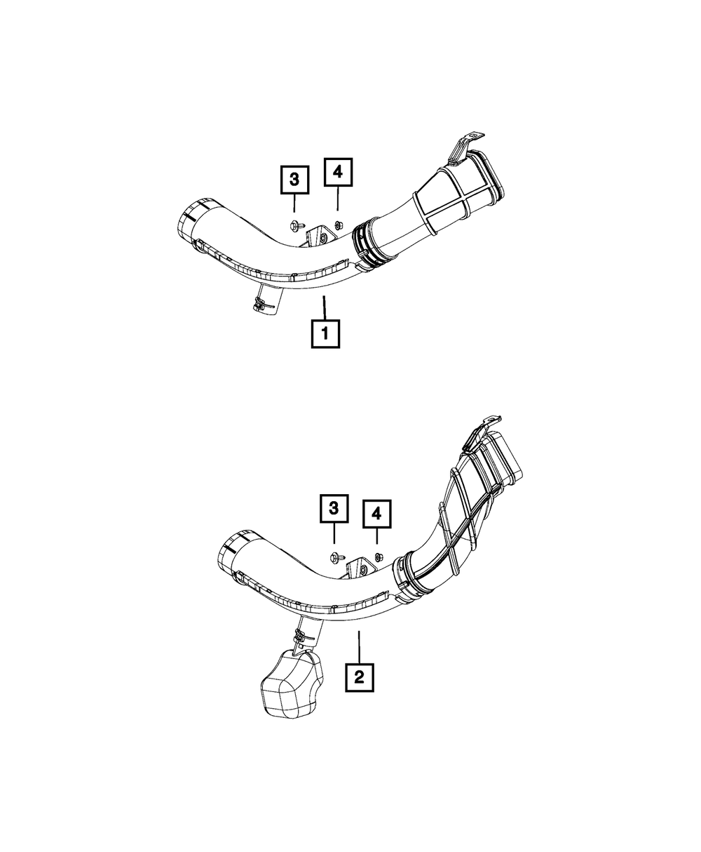 68247353AA - Air Inlet Duct 2017-2021 Jeep Compass | The Official Mopar ...
