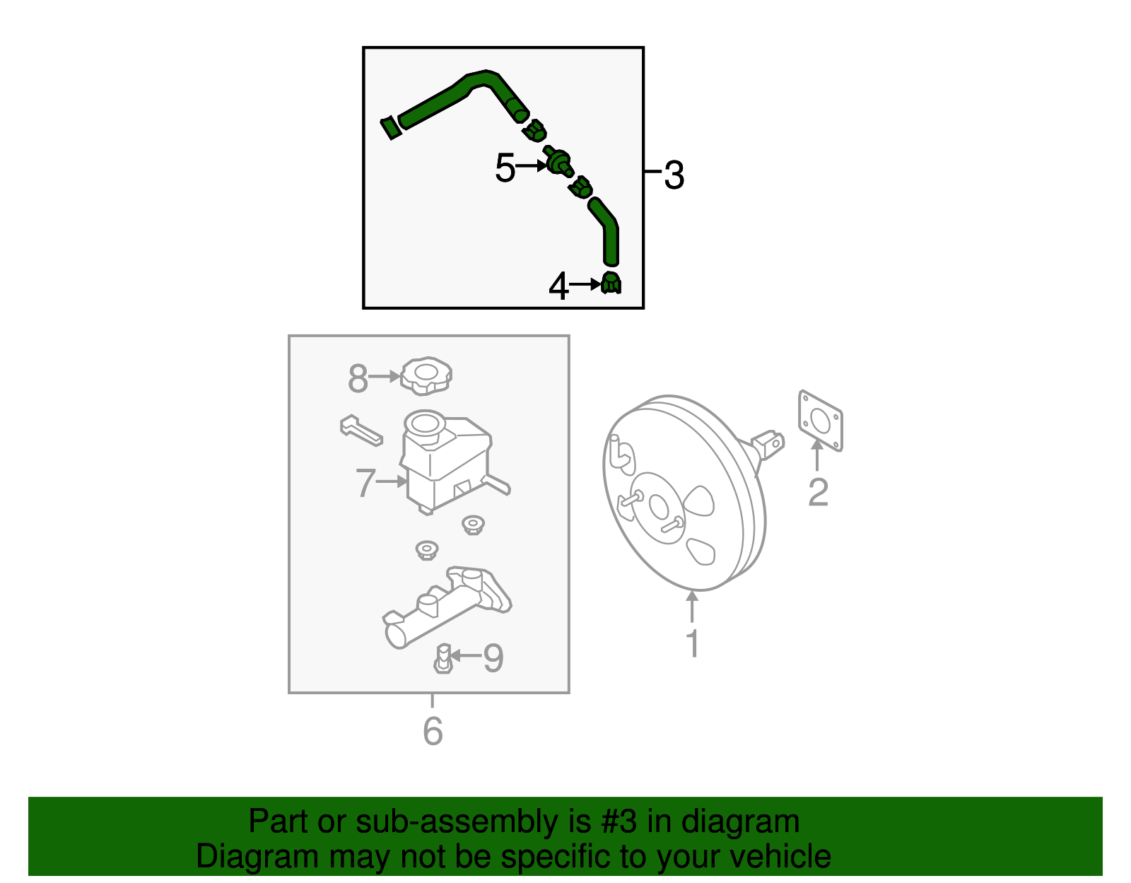 Hyundai - 59130-2H100 - Vacuum Hose - 2007-2010 Hyundai Elantra | OEM ...