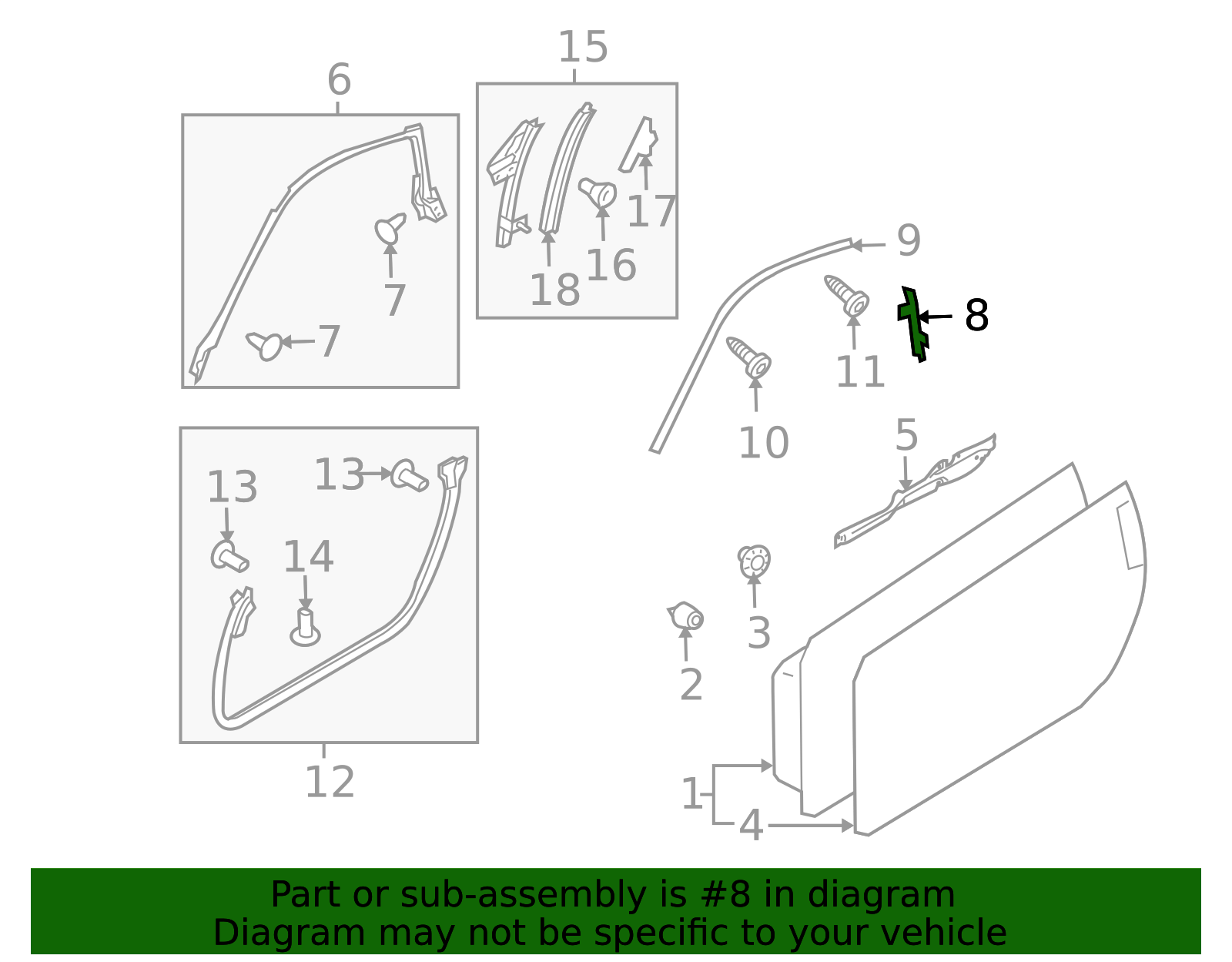 76873-1EA0A - High-Quality Door Seal Retainer Plate for 2009-2020 ...