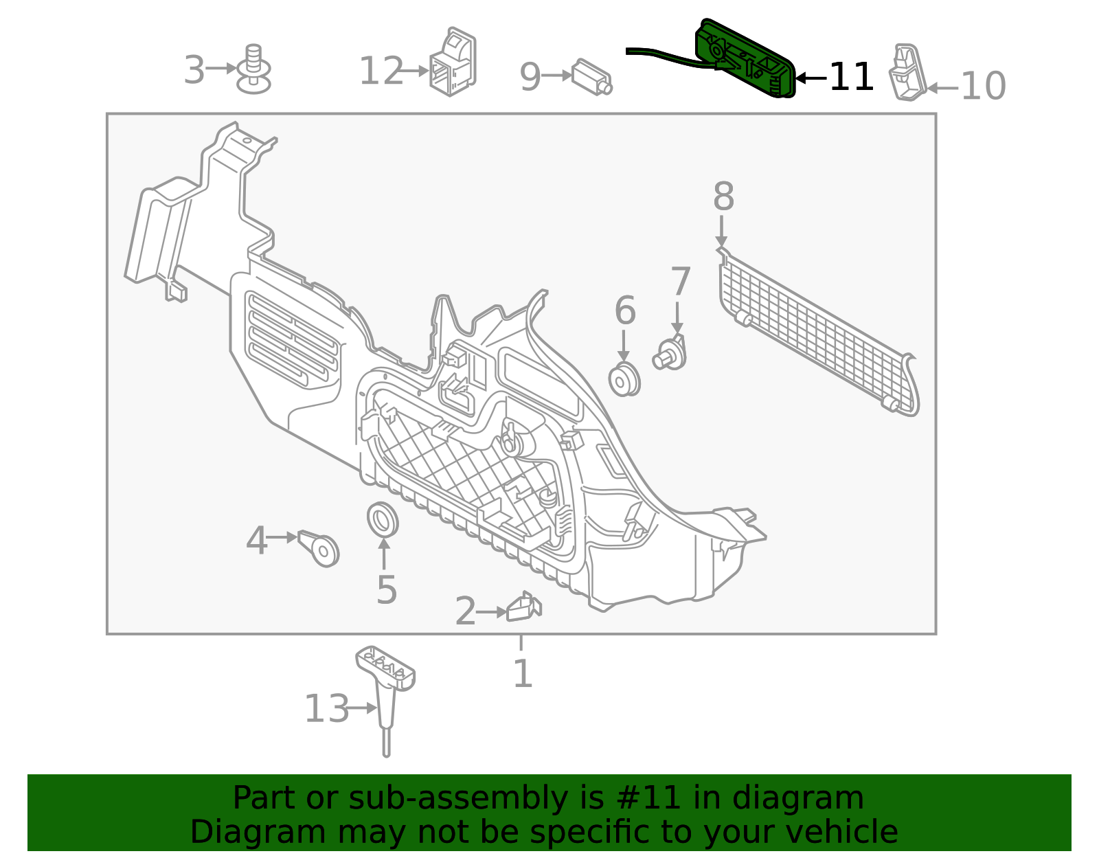 8W7-885-681-B-4PK - Genuine Audi Release Handle 8W7885681B4PK OEM Audi ...