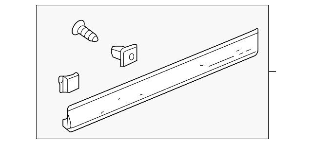 75332-T0A-A01 - Lower Molding 2012-2016 Honda CR-V | Honda Parts Online