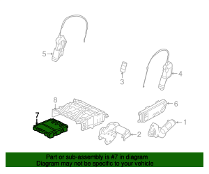 7L0-959-760-004 - Control Module 2004-2010 Volkswagen Touareg ...