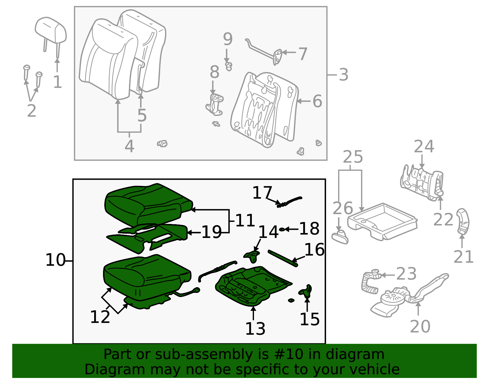 2001-2003 Lexus LS430 | Lower Seat Assembly | 71410-50770-A2 | Express ...