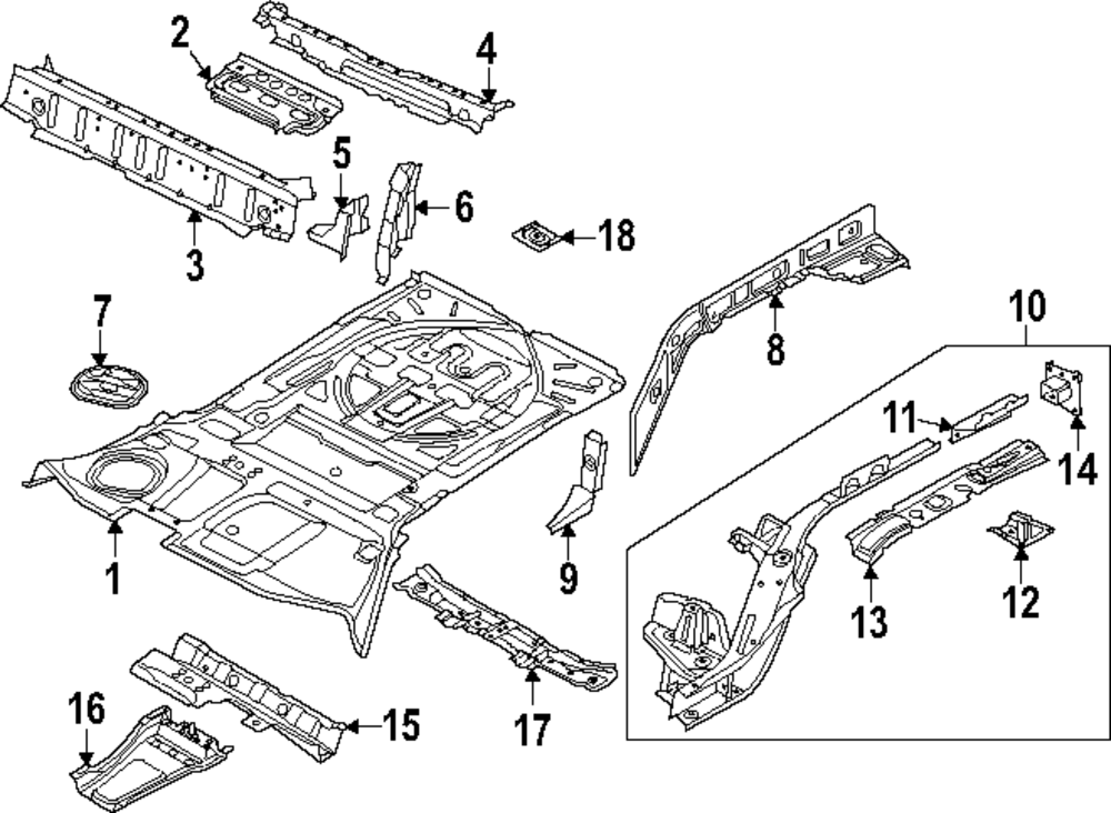 80A-803-343-STL - Side Bracket 2018-2024 Audi | Audi OEM Parts