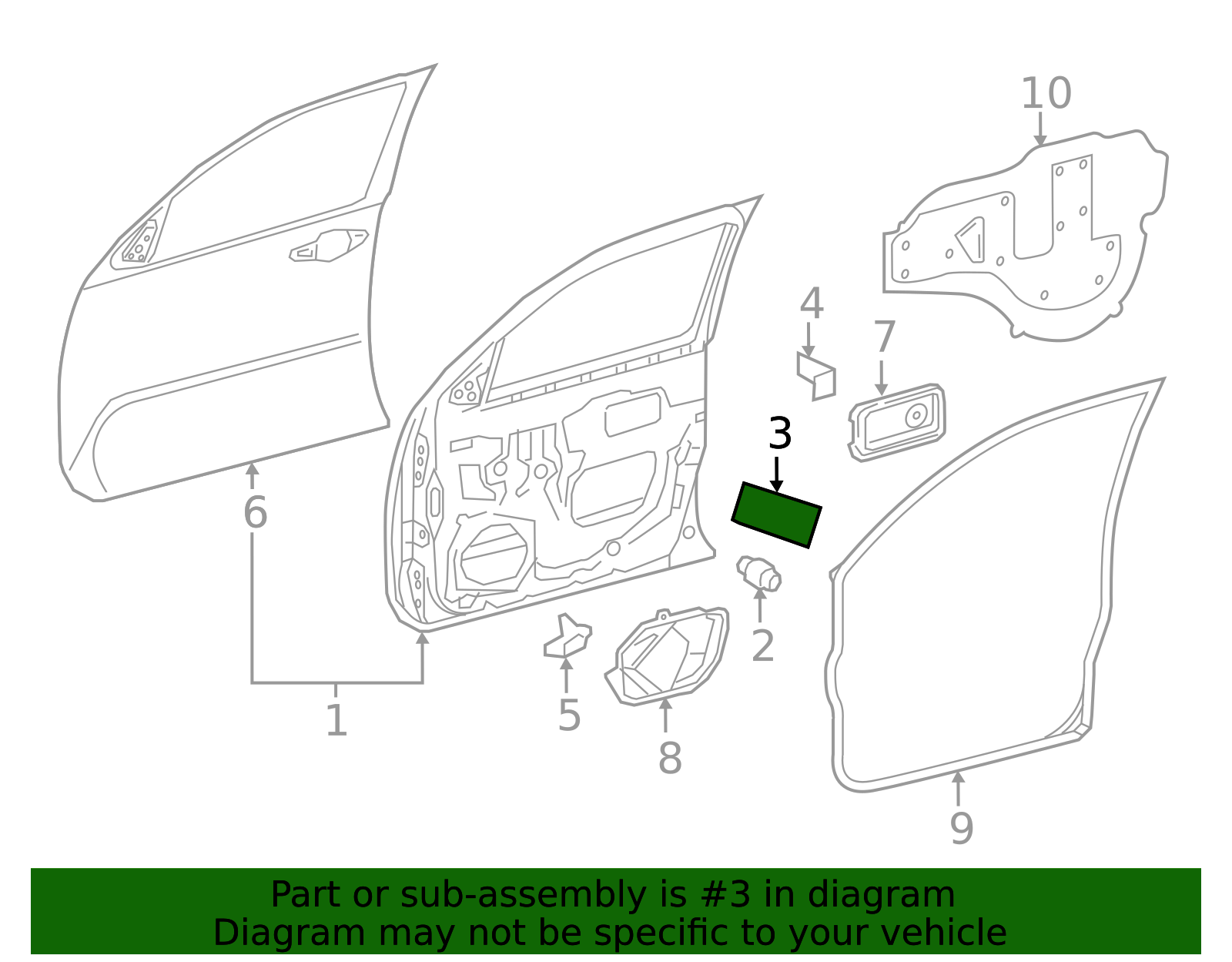 67813-04010 - Door Shell Pad 2016-2023 Toyota Tacoma | Norm Reeves ...