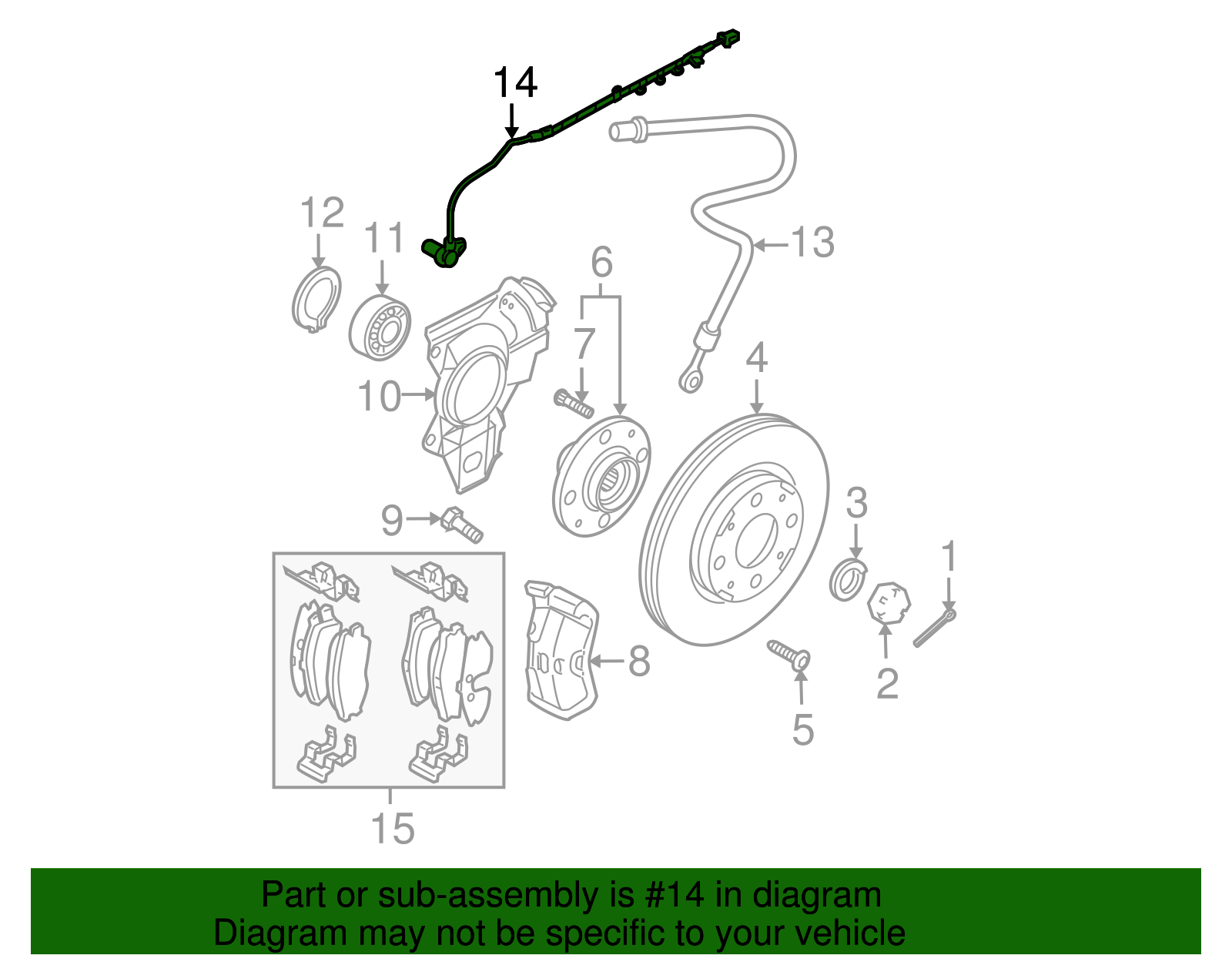 2004-2009 Kia Front Speed Sensor - Passenger Side (RH) 95670-2F100 ...